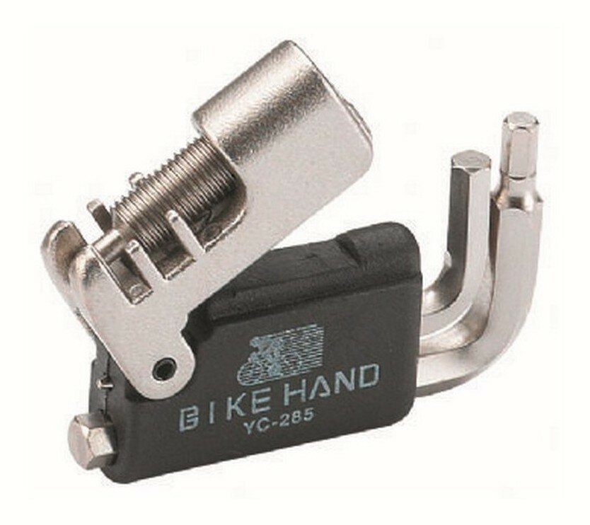 Мультитул складной Bike Hand YC-285 на 5 функций с выжимкой цепи и шестигранниками мини