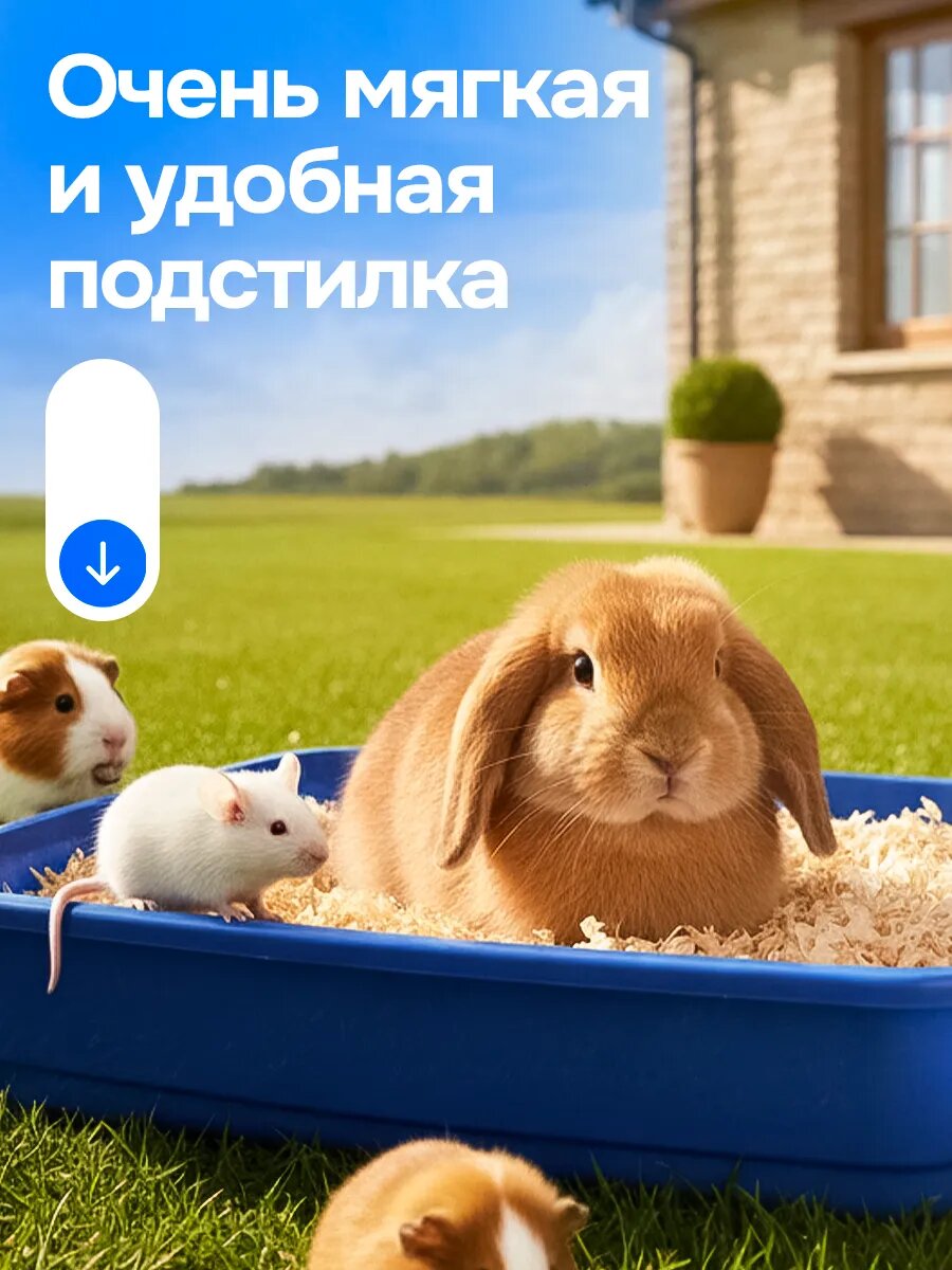 Опилки Наполнитель для грызунов и питомцев 700 гр.