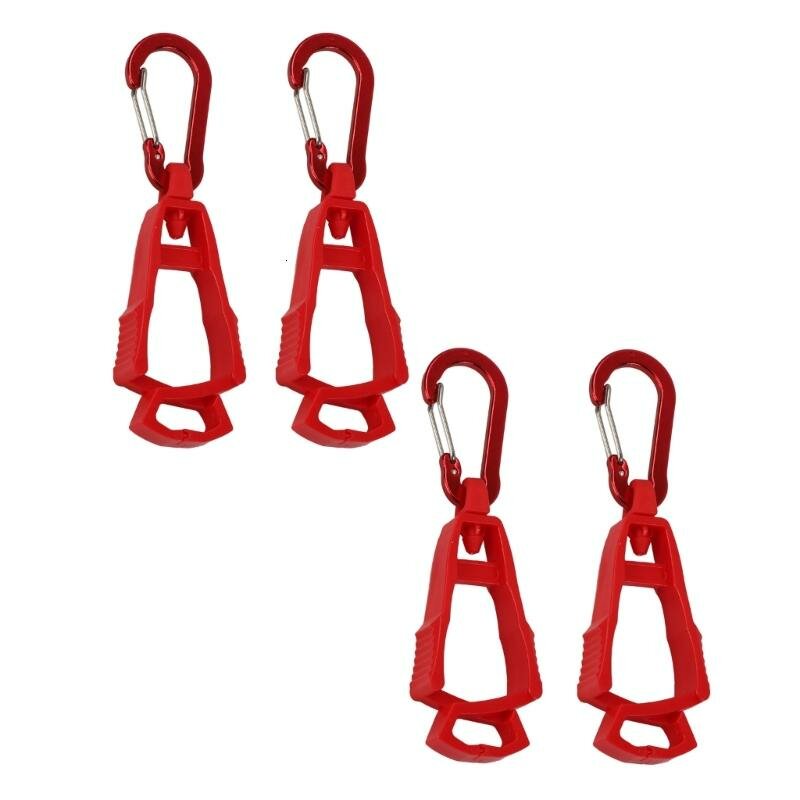 Съемный клипс с фиксацией для ключей и смартфонов, красный