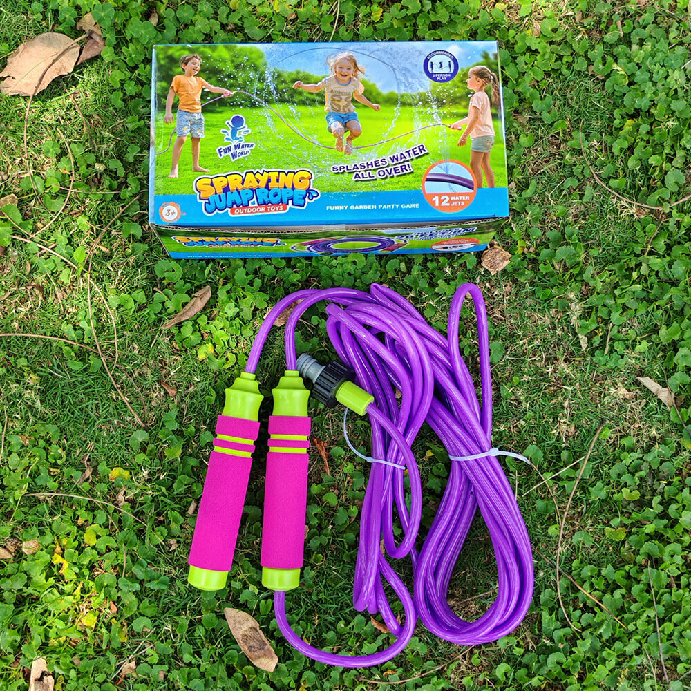 <Новый продукт Amazon> Летняя уличная водяная игрушка с разбрызгивателем и скакалкой 8m Садовая водяная игрушка для газона Спортивная игрушка