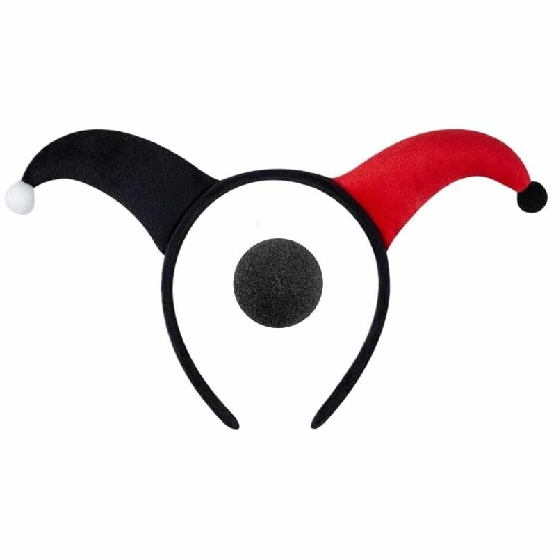 Яркий набор аксессуаров клоуна, головные уборы и нос для Хэллоуина и вечеринок, - Чернокожий клоун и Эд