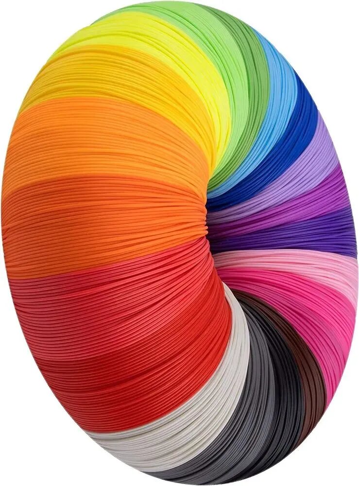 100 метров 1,75 мм PLA 3D ручка для пластика, филамент, набор из 20 цветов филамента