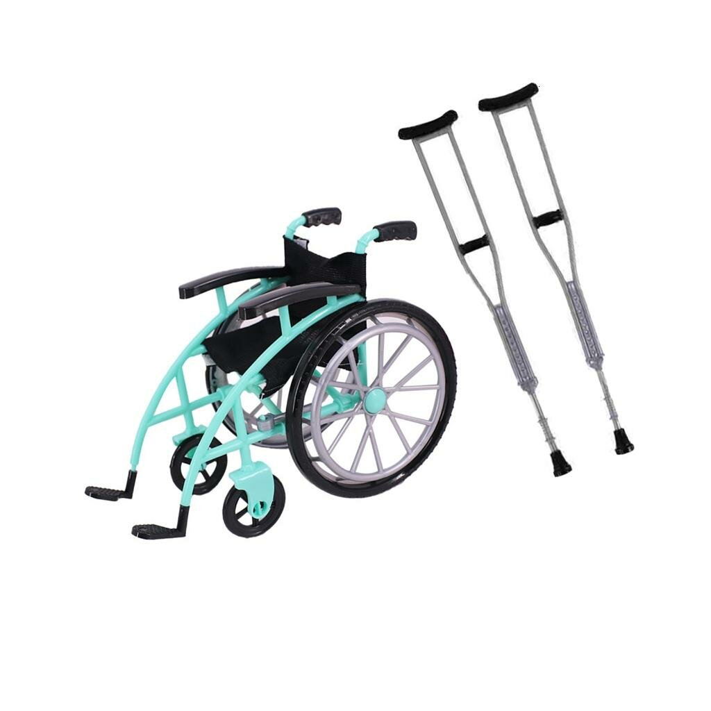 Игрушечная коляска с костылями, 3 шт, Зеленый