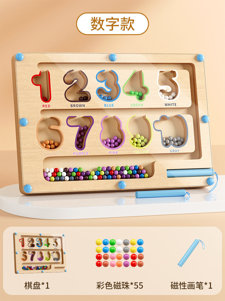 2026 Новейшая магнитная игрушка-лабиринт для детей от 3 до 6 лет, магнитная игрушка для тренировки концентрации для детей 2-4 лет, тренировка внимания для детей 5 лет