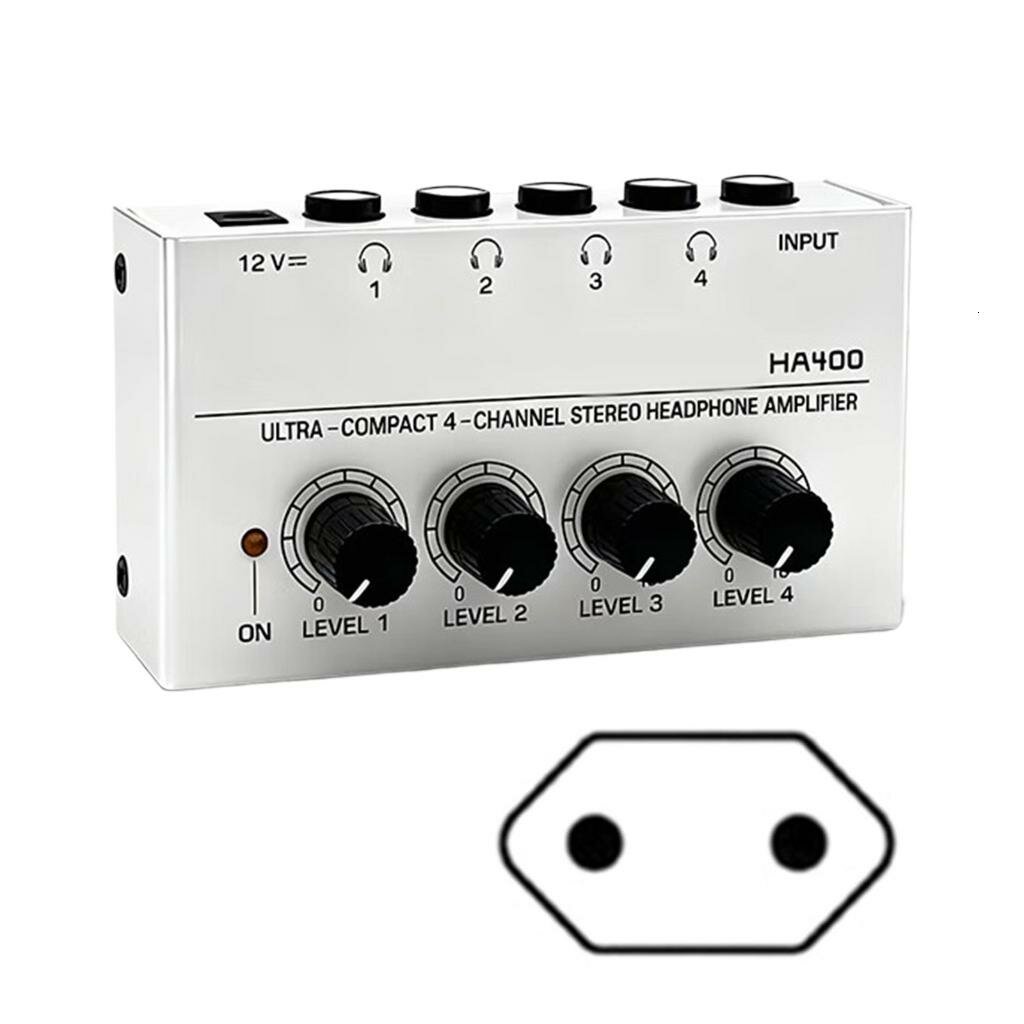 4-канальный усилитель-распределитель для наушников, ЕС вилка