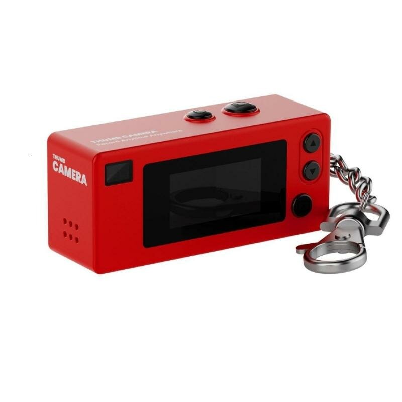 Ночная мини-камера на брелок, 1080P, красный - Без TF-карты