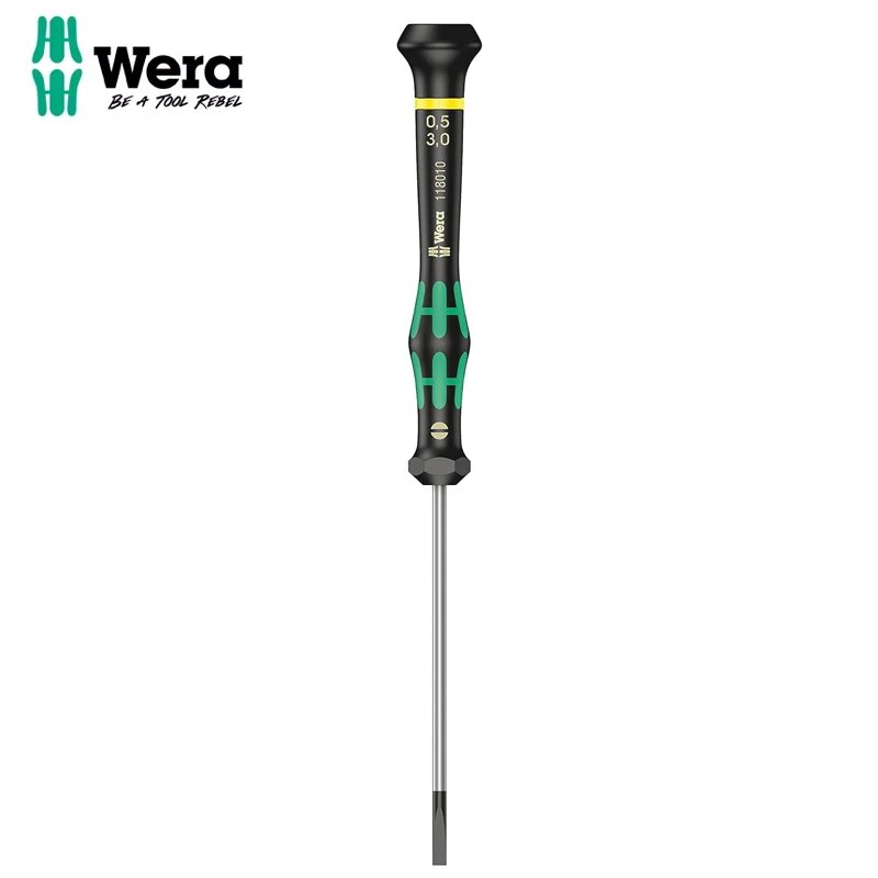 Уэра 05118010001 2035 Отвертка для шлицевых винтов для электронных применения, устойчивая к коррозии, быстрое вращение, 3 мм