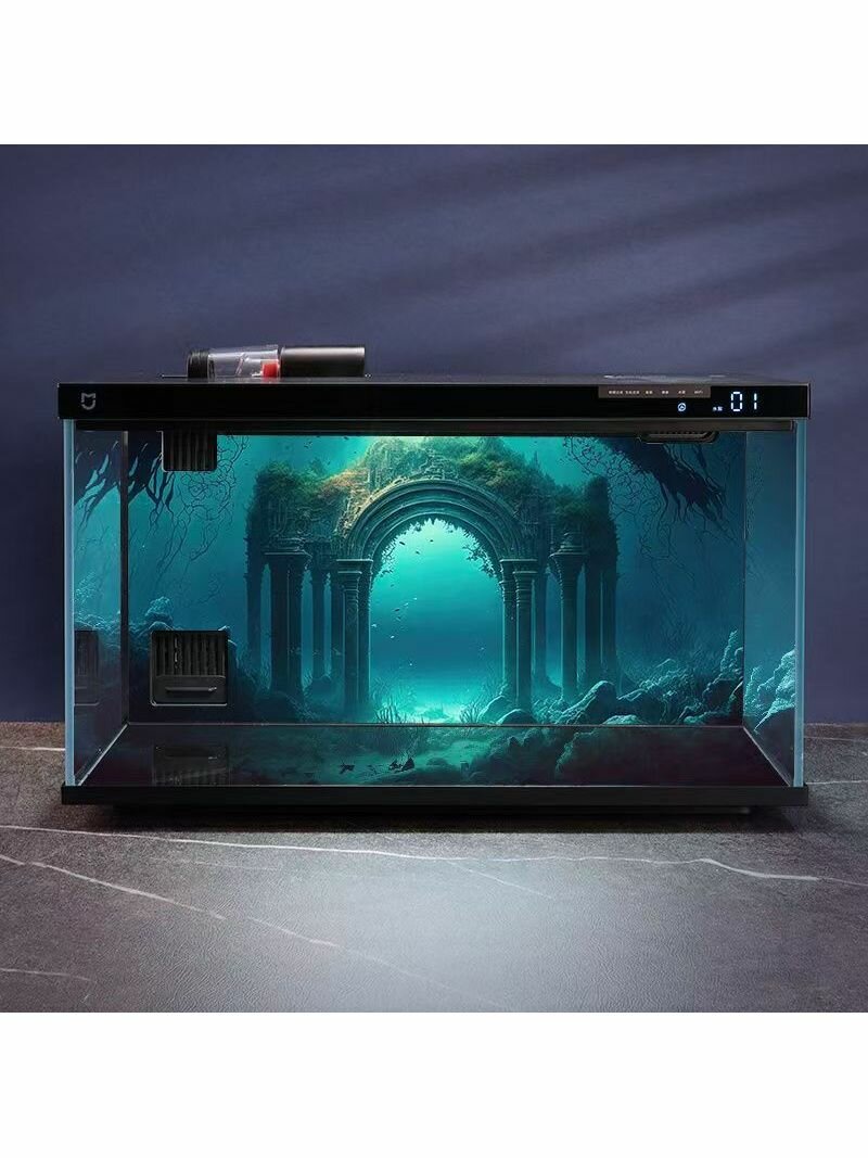 Xiaomi Первое поколение аквариума HD декоративный фон 3D обои, акриловый материал, 22.6*42.5 см