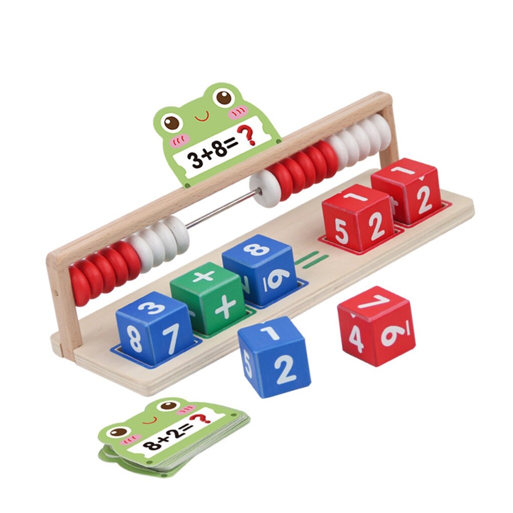 Цветной деревянный абак для детей 3+