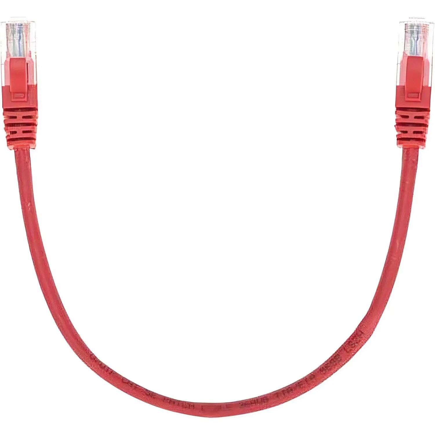 Патч-корд REXANT U/UTP, CAT 5e, 26AWG, LSZH, красный, 0.3м (02-0103-03)