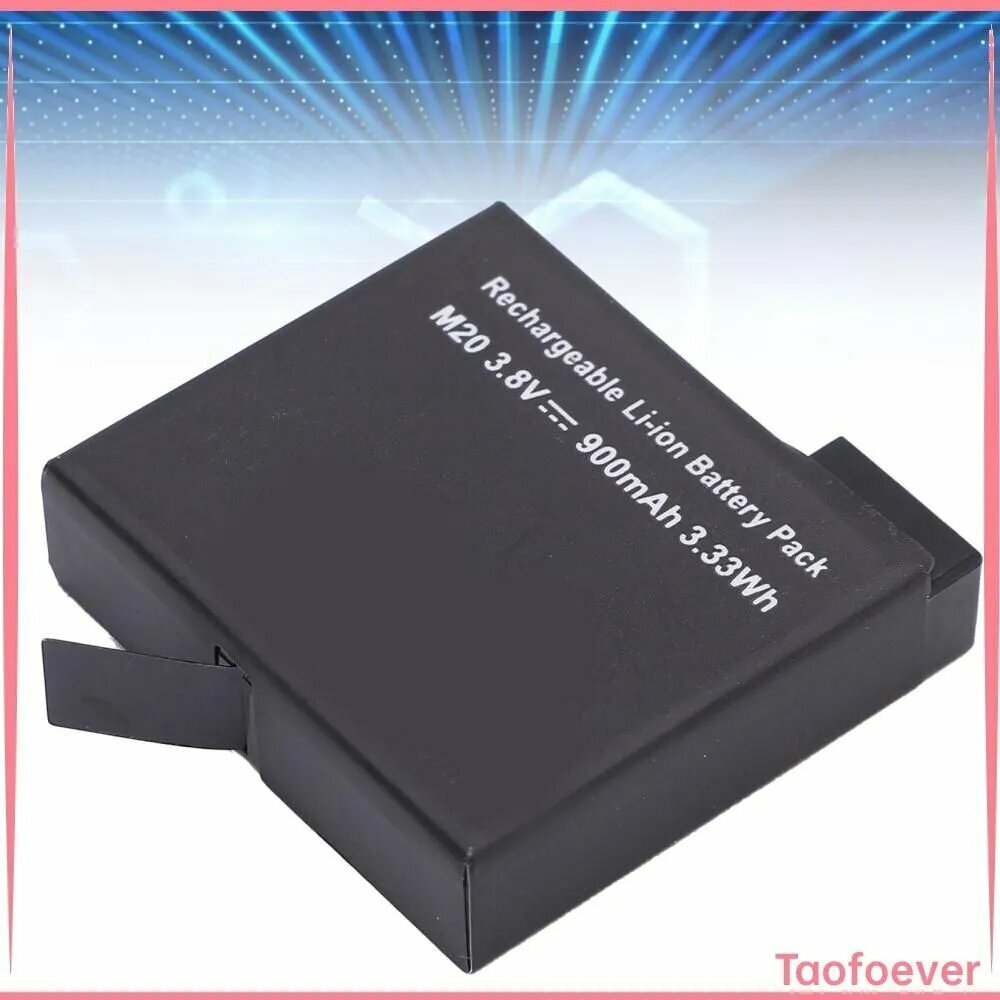 Аккумулятор для экшн-камер SJCAM M20, 900mAh, безопасный, удобный