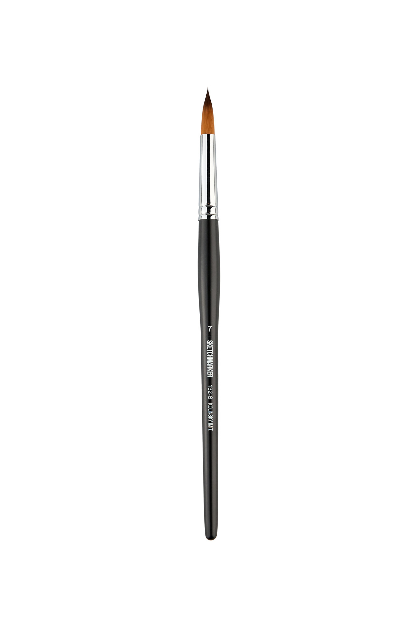 Кисть Sketchmarker Серия 132 синтетика под колонок круглая ручка короткая №7