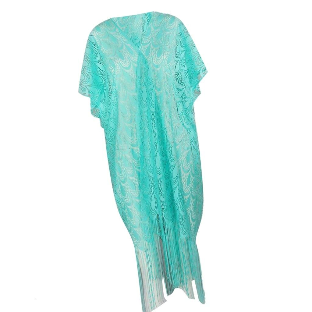 Женский кружевной болеро для пляжа, Голубое озеро