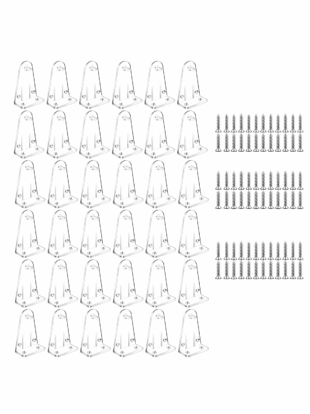 12/36 шт. Жалюзи Прижимные кронштейны Зажим для горизонтальных Жалюзи Шторы Окно Дверь