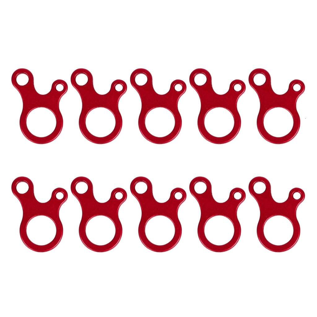 Натяжитель троса для палатки, 10 шт, красный