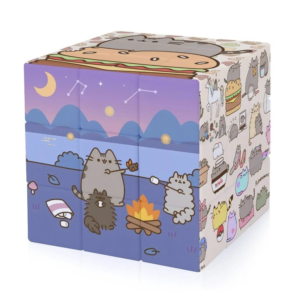 Pusheen Кубик Рубика с картинами SPEEDCUBES 3x3 Головоломка детская БиЗи Тойс