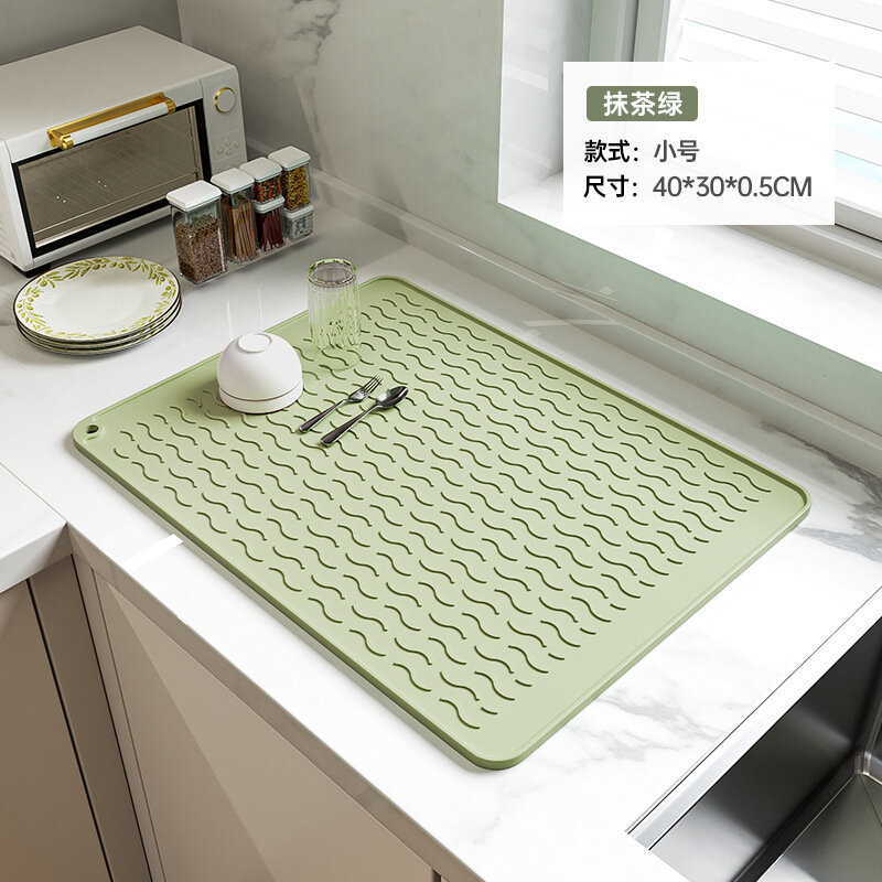 Теплоизоляционный коврик, дренажный коврик, защитный силиконовый коврик для кухни, коврик для столешницы, противоскользящий коврик для разделочной доски, термостойкий коврик против ожогов, подставка под посуду.