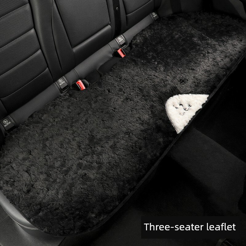 Зимняя плюшевая накидка на автомобильное сиденье, высококачественная, милый дизайн, полузакрытая, цельная, на заднее