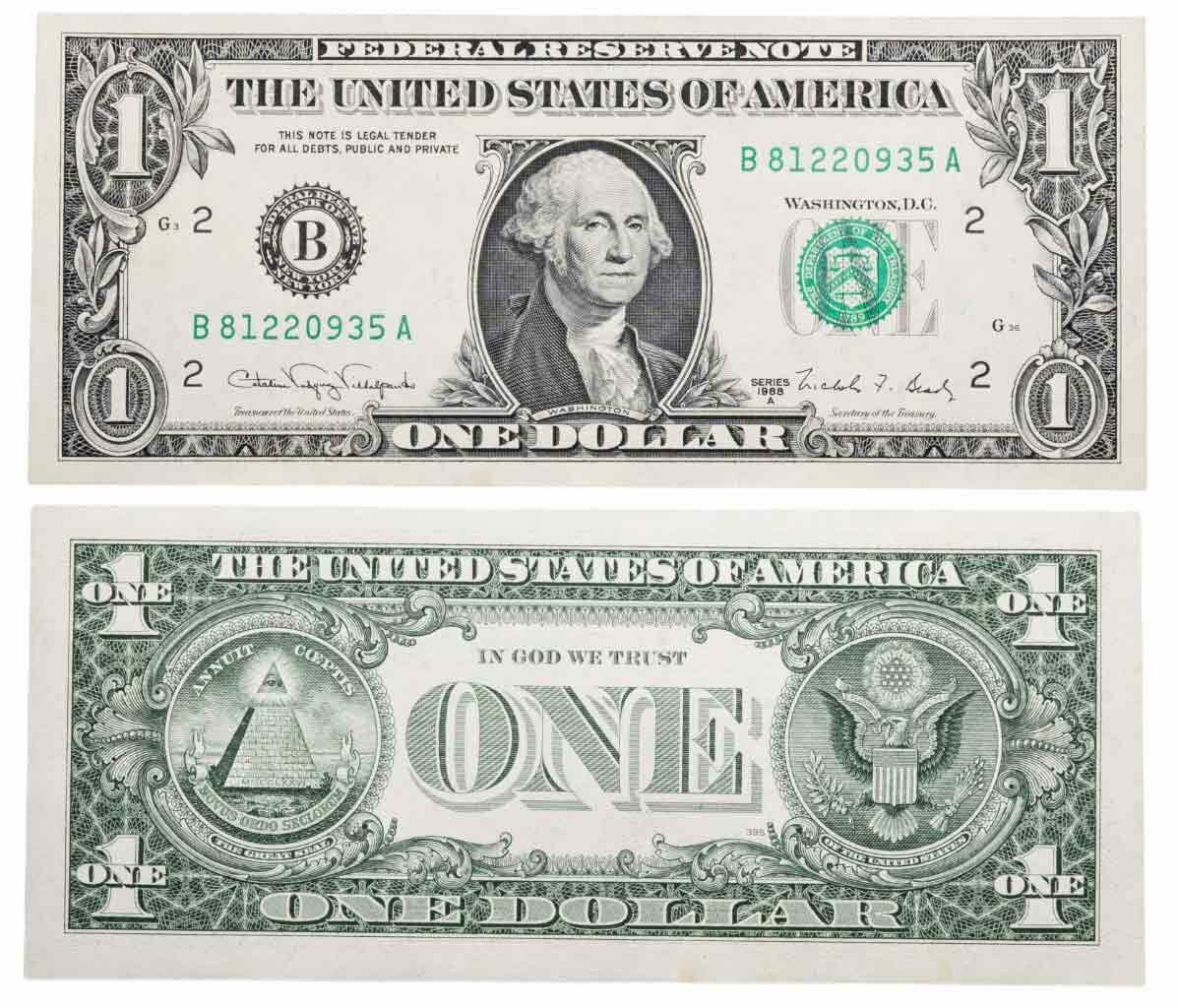 США 1 доллар 1988A Pick 480b B-Нью Йорк