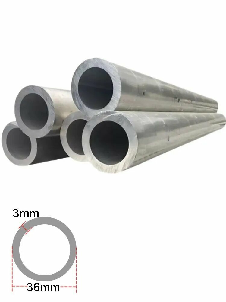 Труба алюминиевая круглая 36x3x500мм 1шт