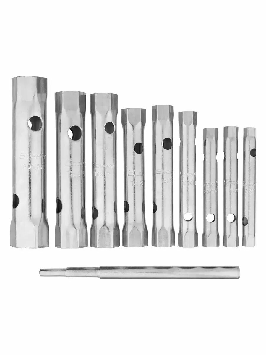 Набор ключей торцевых (трубок), 6-22 мм, 9 шт, SPARTA 137525