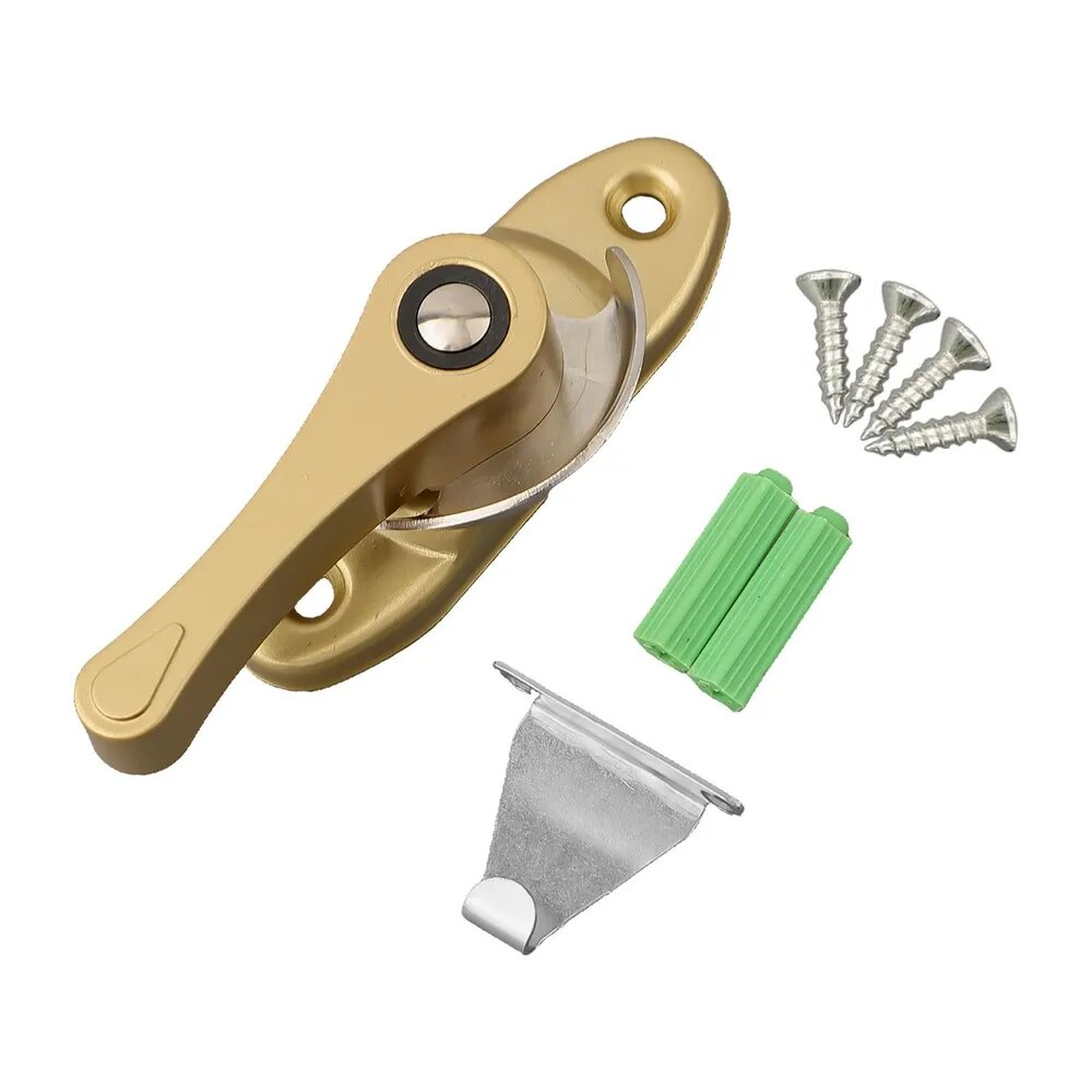 OZ-WDWM-Замок-крючок для окна, алюминиевый сплав, блокирующий замок для створки окна, универсальная пряжка для замка раздвижной двери с крючком, ограничитель, защелка