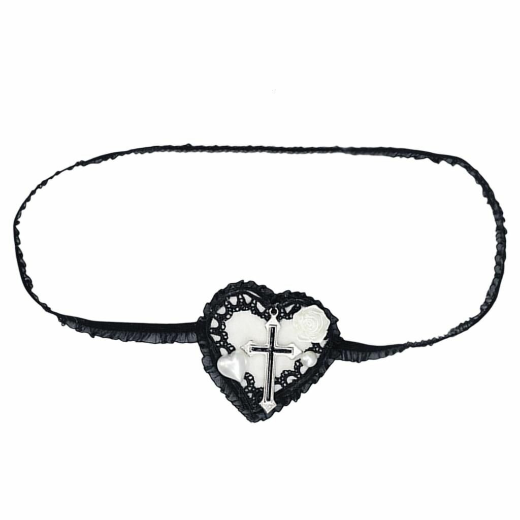 Готическая повязка на глаз, Белый