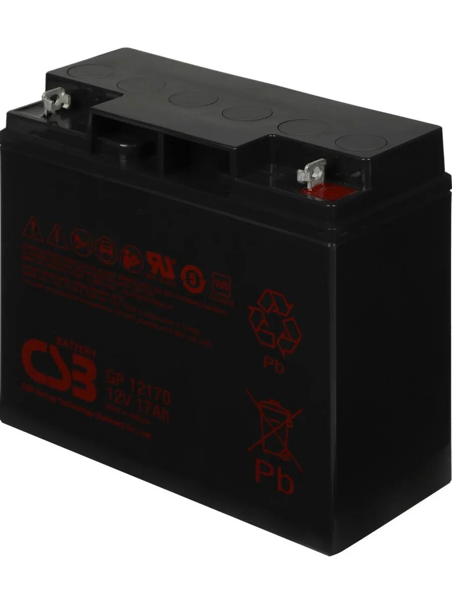 Батарея GP12170 (12V 17Ah) B3 (под болт М5 с гайкой)