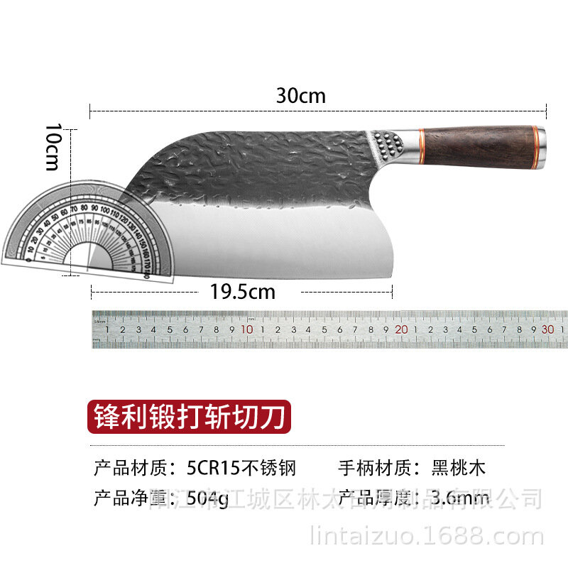 ⭐Домашний кованый кухонный нож, круглый нож для кухни, нож для нарезки рыбы, мяса, овощей, прочный нож из нержавеющей стали, острый нож с рыбьей головой⭐