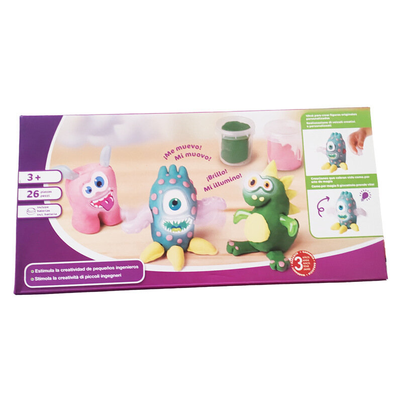 Цветная глина, детская образовательная игрушка, пшеничная глина, ультра-легкая глина, DIY рукоделие, сенсорная тренировка, глина "Маленький монстр"