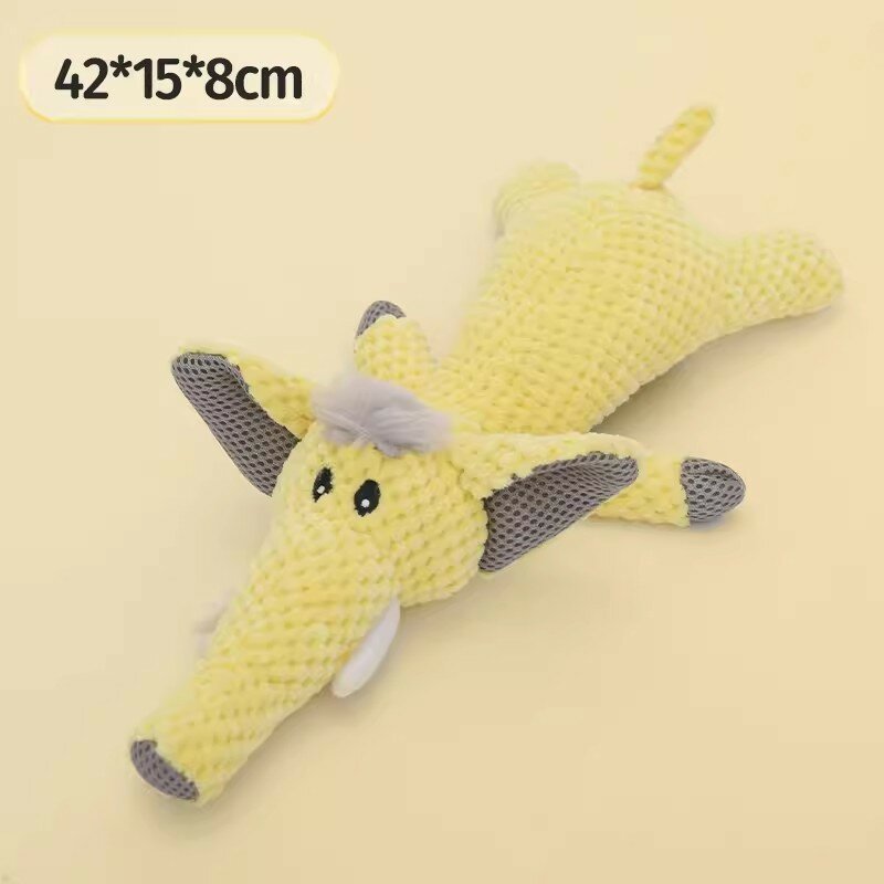 Игрушка для собак, прочная, плюшевая, для снятия скуки, издающая звуки, для корги, щенков, крупных собак, сиба-ину, лабрадоров, аксессуары для собак