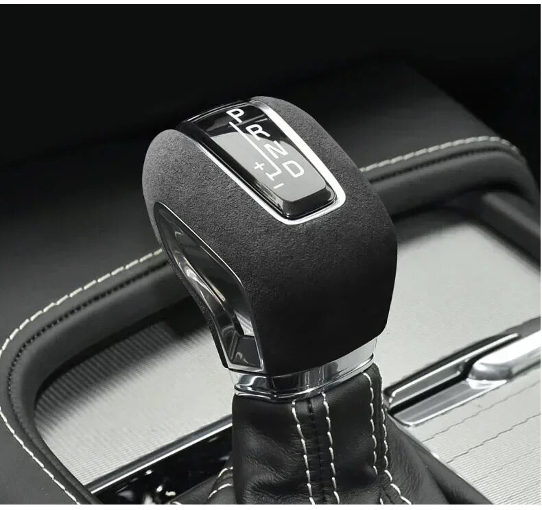 Alcan tara замшевый автомобильный рычаг переключения передач, ручка переключения передач, чехол, персонализированный модифицированный корпус для Volvo XC60 XC90 S60 V60 S90 V90 Black