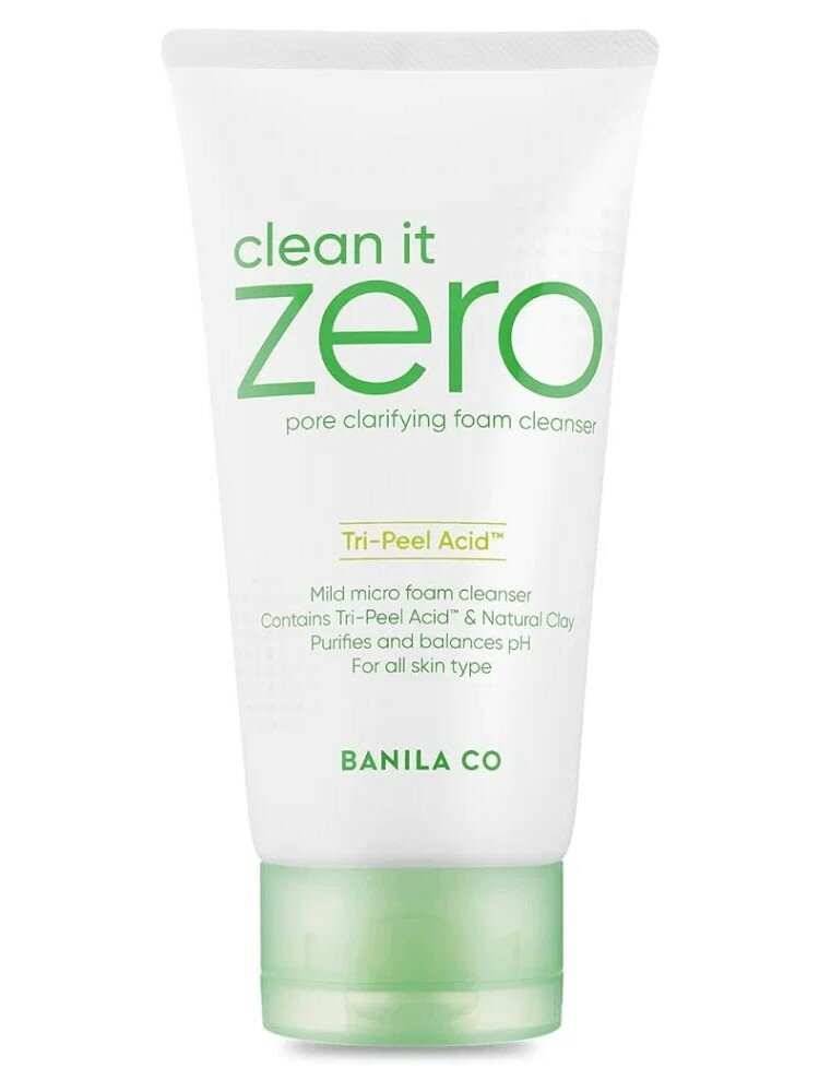Banila Co Мягкая очищающая пенка со сбалансированным pH Clean It Zero Pore Clarifying Foam Cleanser 150 ml