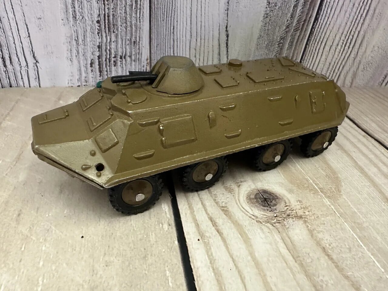 Модель Бтр ссср 80 годы коллекционный зелёный винтажный