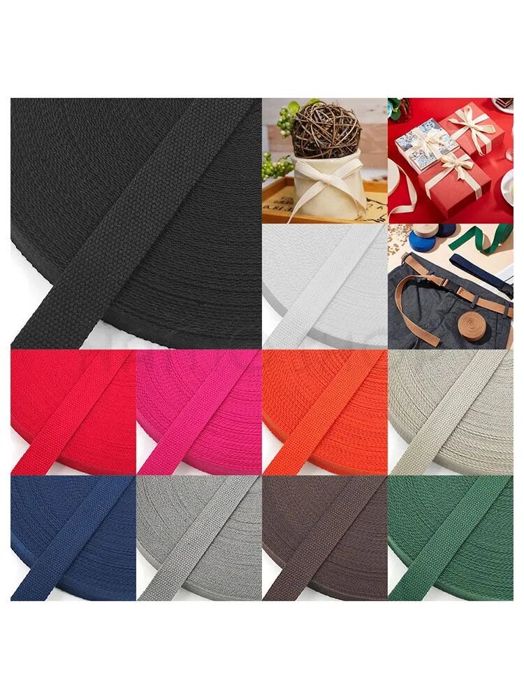 Брезентовая стропа 2м, 6м, 10м, вожжи, лента хлопчатобумажная Шьют одежду, сумки, пояса аксессуары