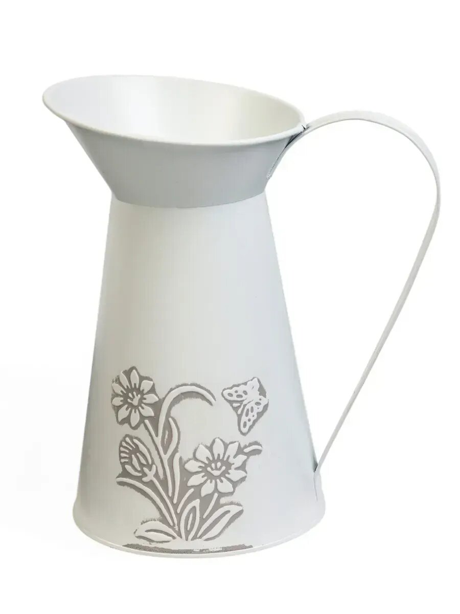 Кашпо для цветов комнатных Кувшин Ромашки 12 х 16 х 20 см