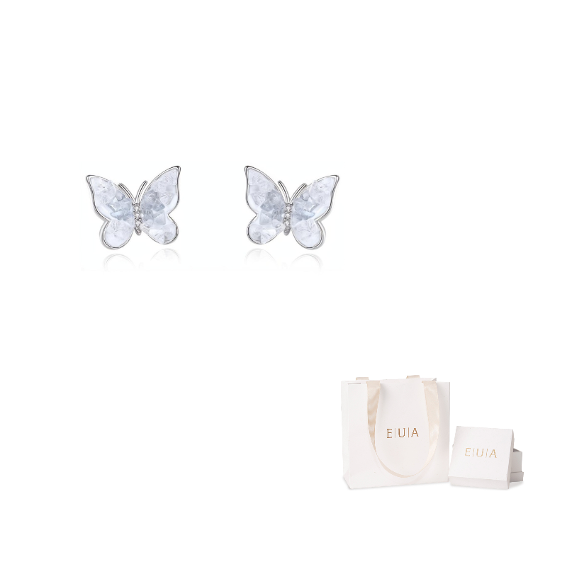 Серьги-гвоздики женские EUA серебряные, F EU, роскошные освежающие