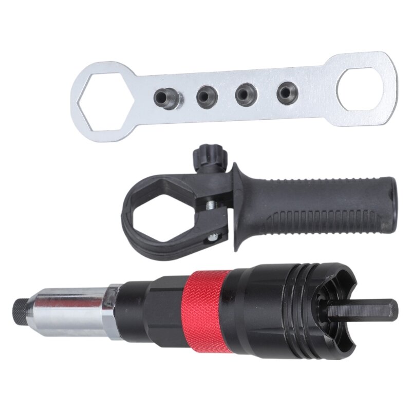 Комплект Крепких Адаптеров для Заклепок с Рукояткой Преобразователи Клепальных Сверл Электродрельная Насадка для Быстрой Клепки