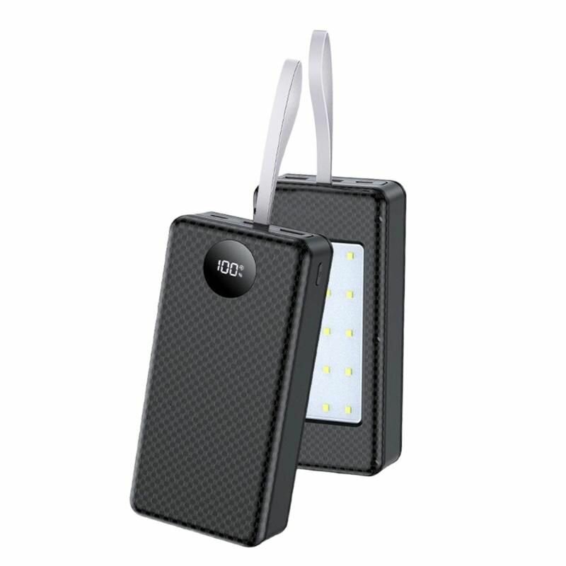 Портативный бокс для хранения аккумуляторов 18650, Черный - Быстрая зарядка 22,5 Вт