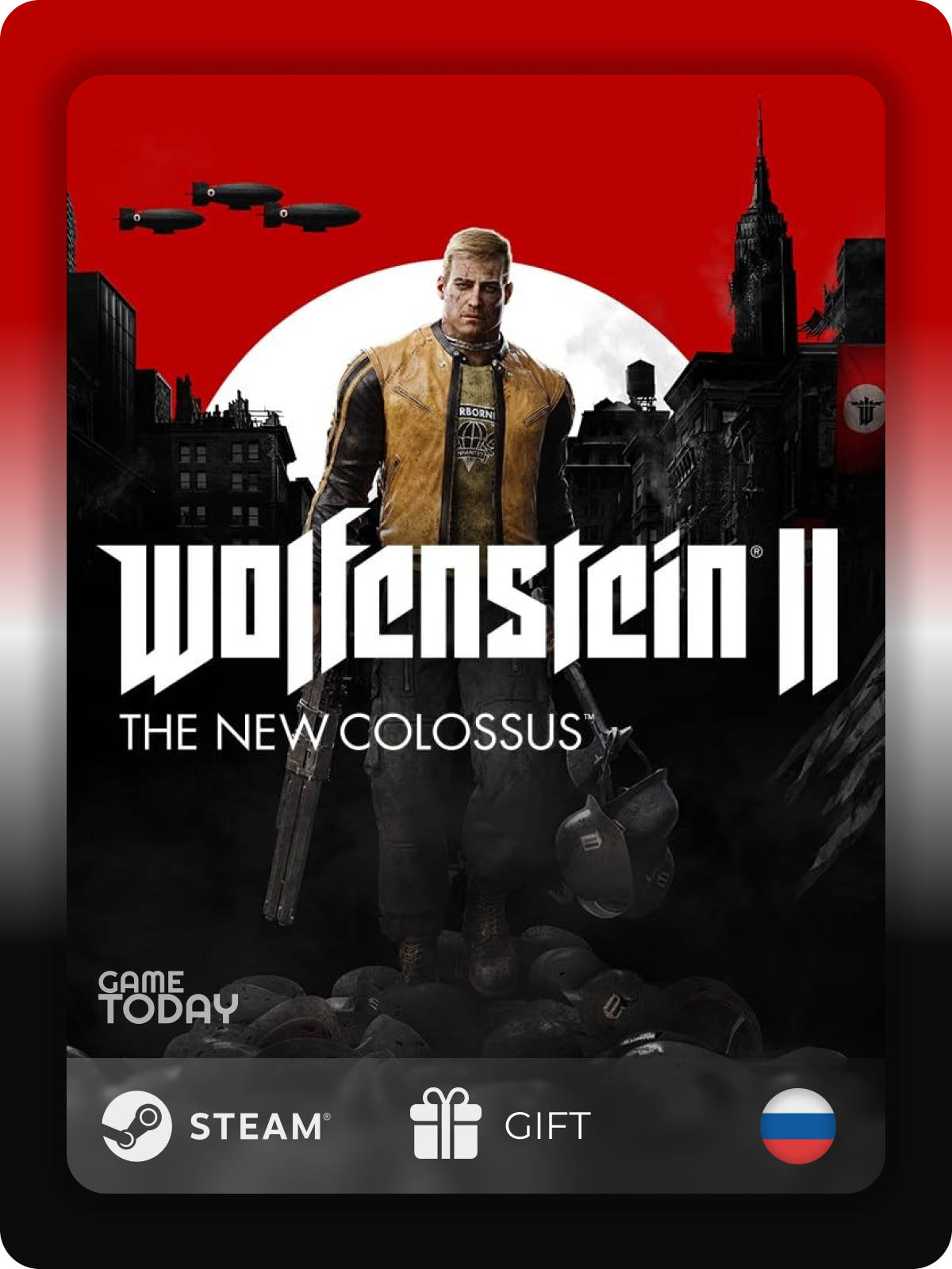 Wolfenstein II: The New Colossus | Игра в Steam | PC | Steam Deck | Отправка подарком | Регион активации Россия