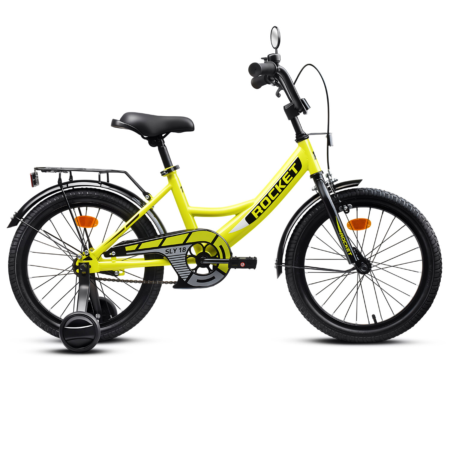 Детский велосипед ROCKET "Sly", салатовый, для 6-8 летних, рост 115-130, двухколесный