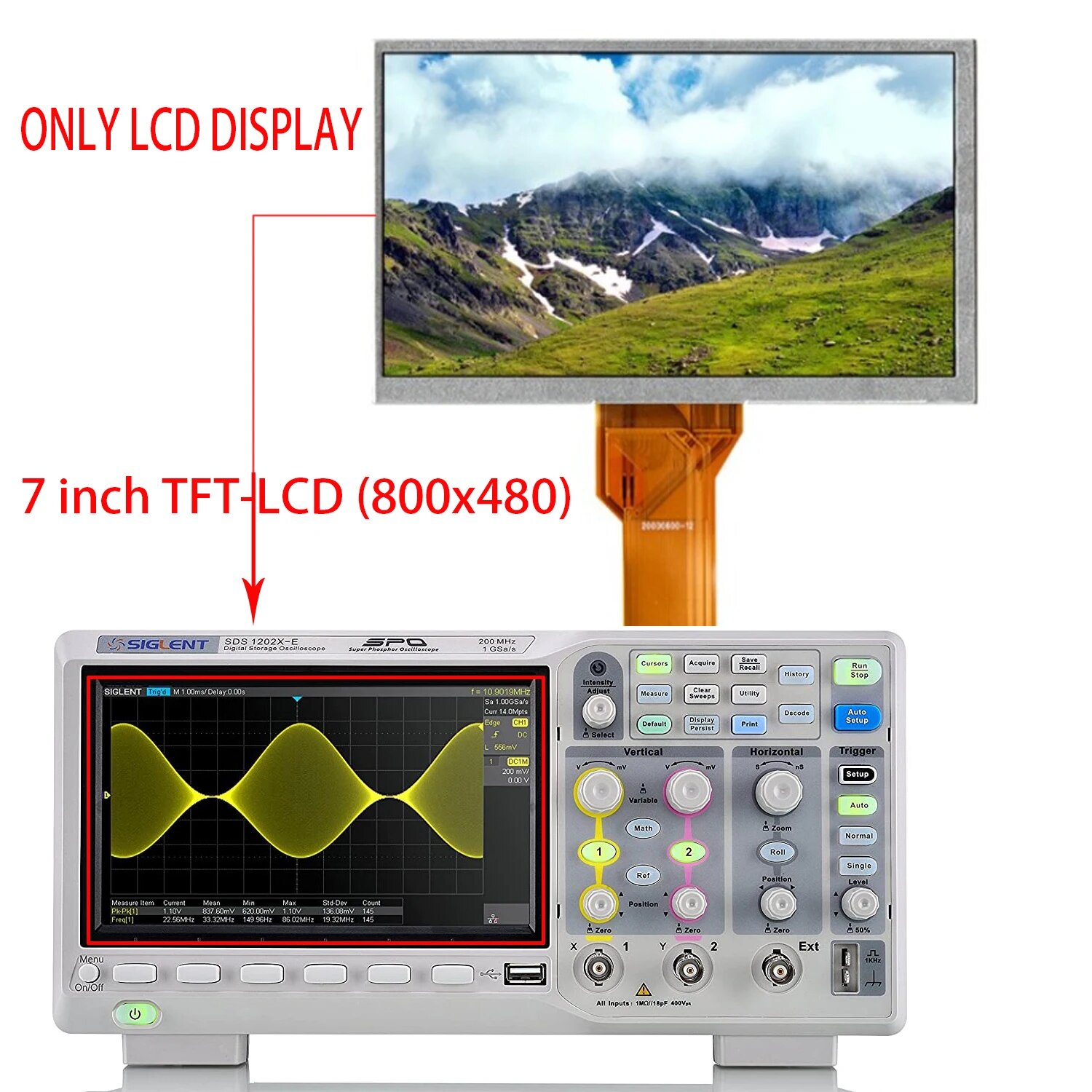 ЖК-экран для замены диагонали экрана 7 дюймов