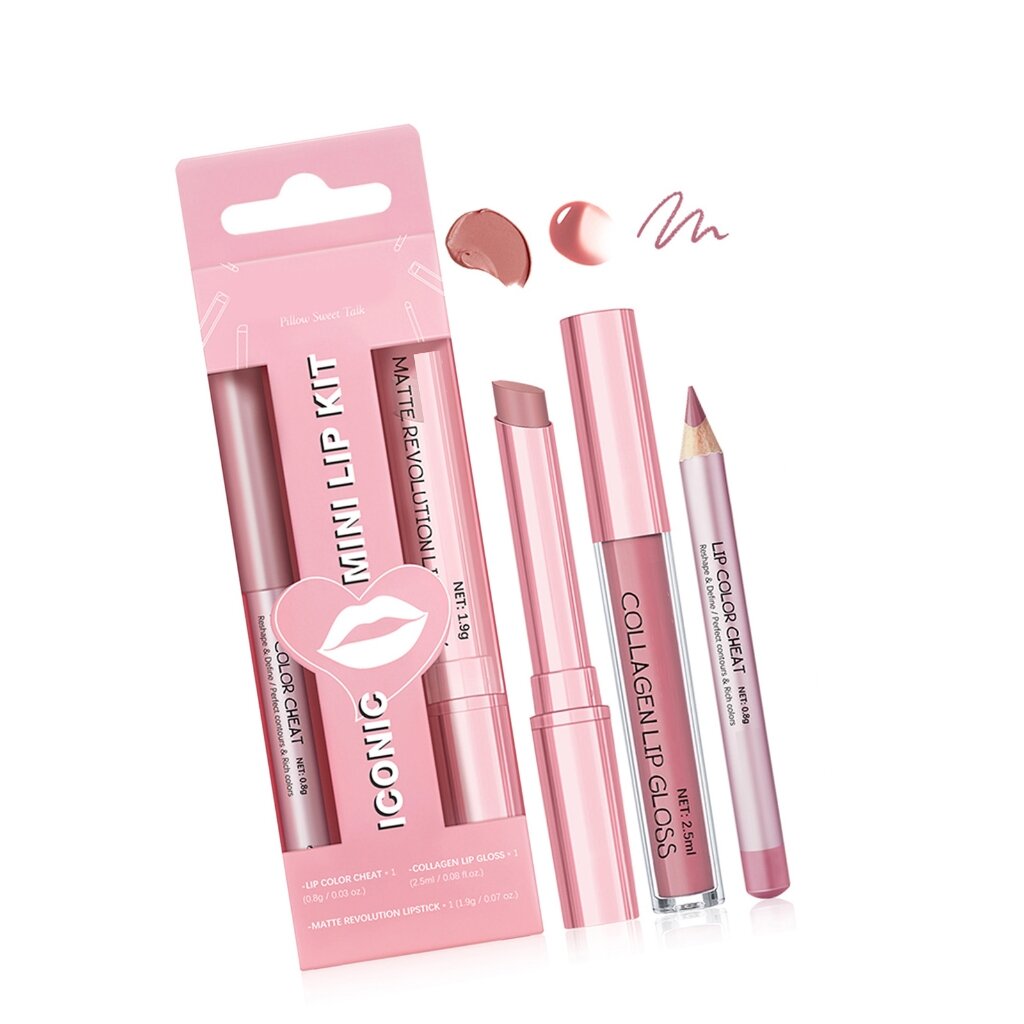 Набор Блесков для губ lakerain three-1