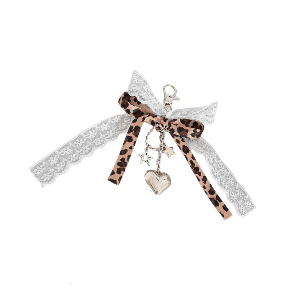 Сердцевидный кулон-бант из кружева, 1