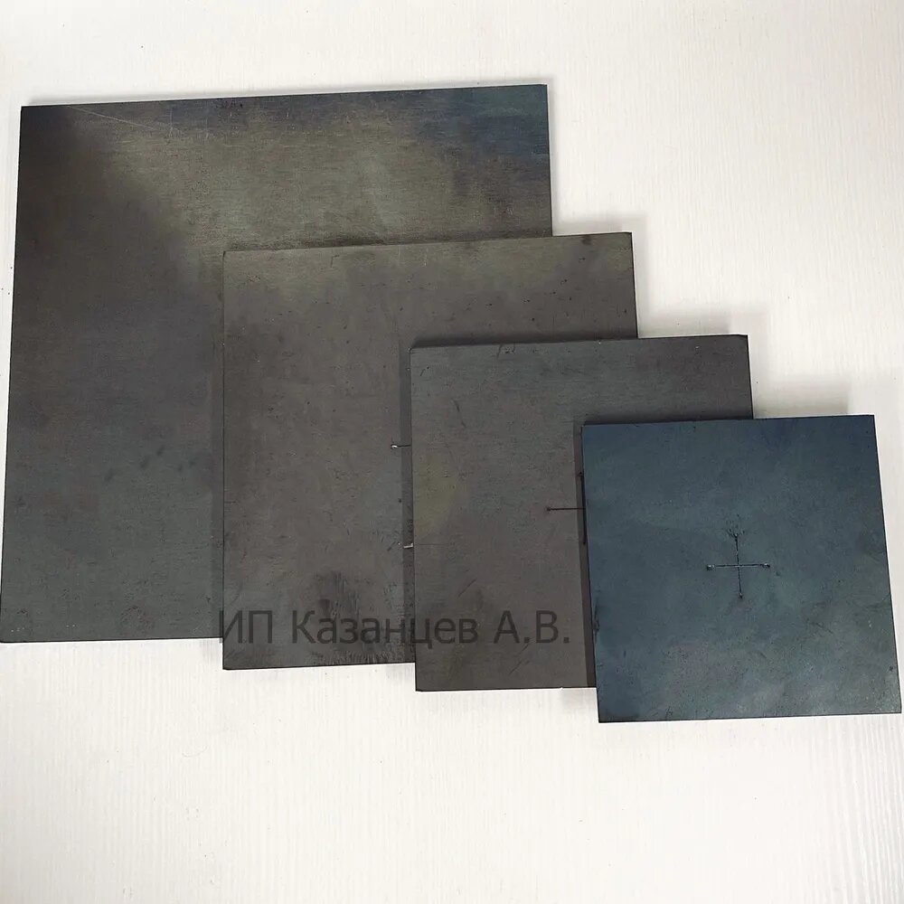 Квадратная пластина металлическая 200х200 - 8 мм ( закладная пластина )