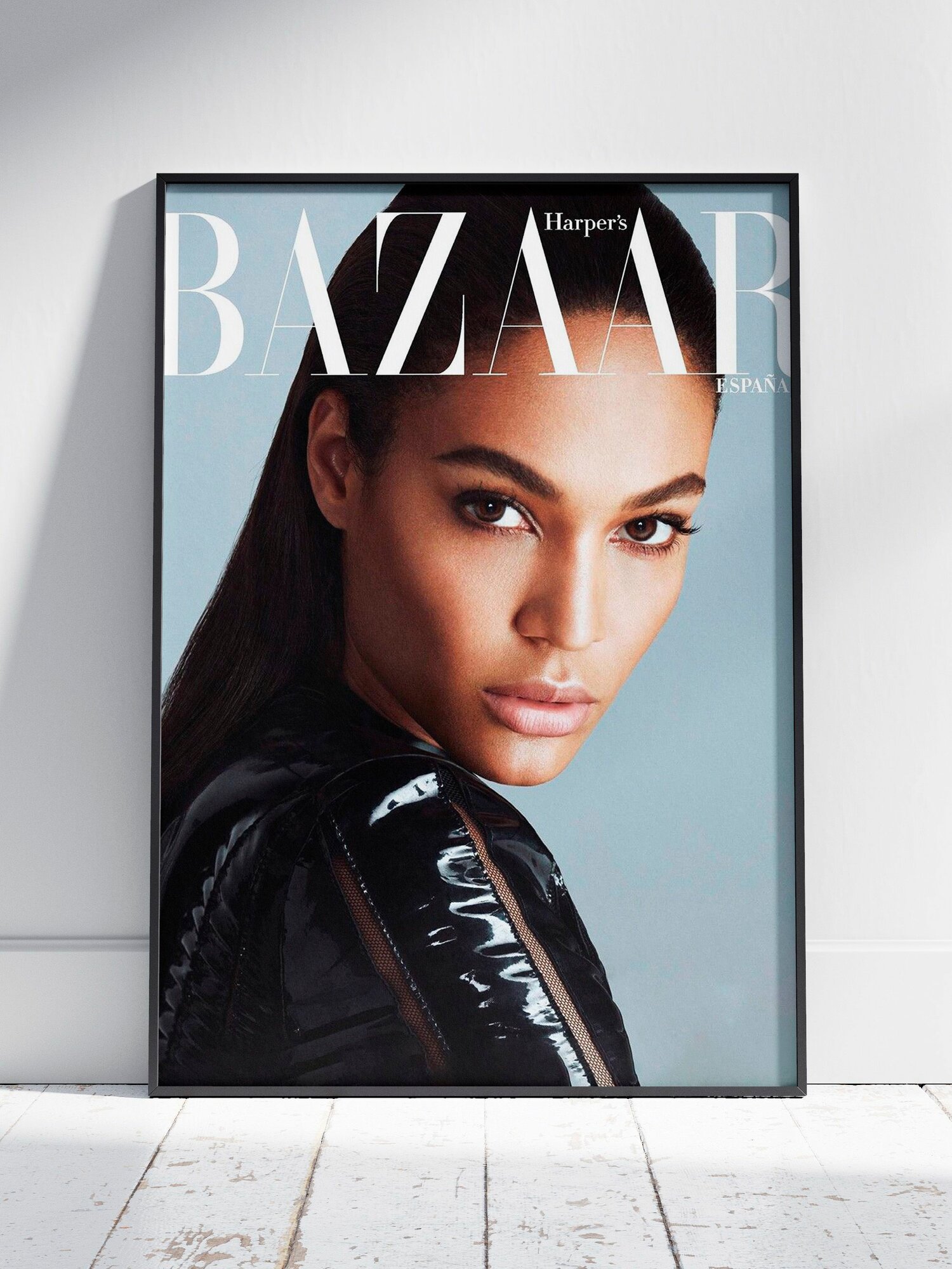 Плакат на стену для интерьера Джоан Смоллс (Joan Smalls 6) - Постер по модели и эстетике формата A4 (21x30 см)