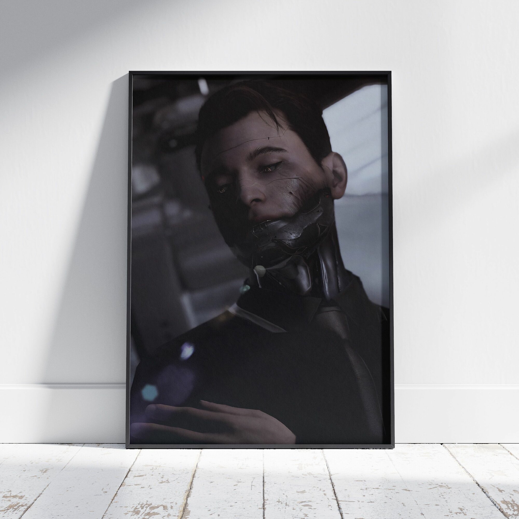 Плакат на стену для интерьера Detroit Become Human (Девиант Коннор 3) - Постер по игре формата А4 (21x30 см)