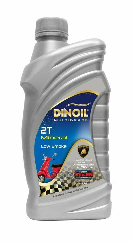 DINOIL MULTIGRADE 2T MOTO 1L масло моторное API TA/TB, JASO FB, ASTM TCS-1/-2, ISO-L-EGC, MINERAL шт. DINOIL арт. 2117