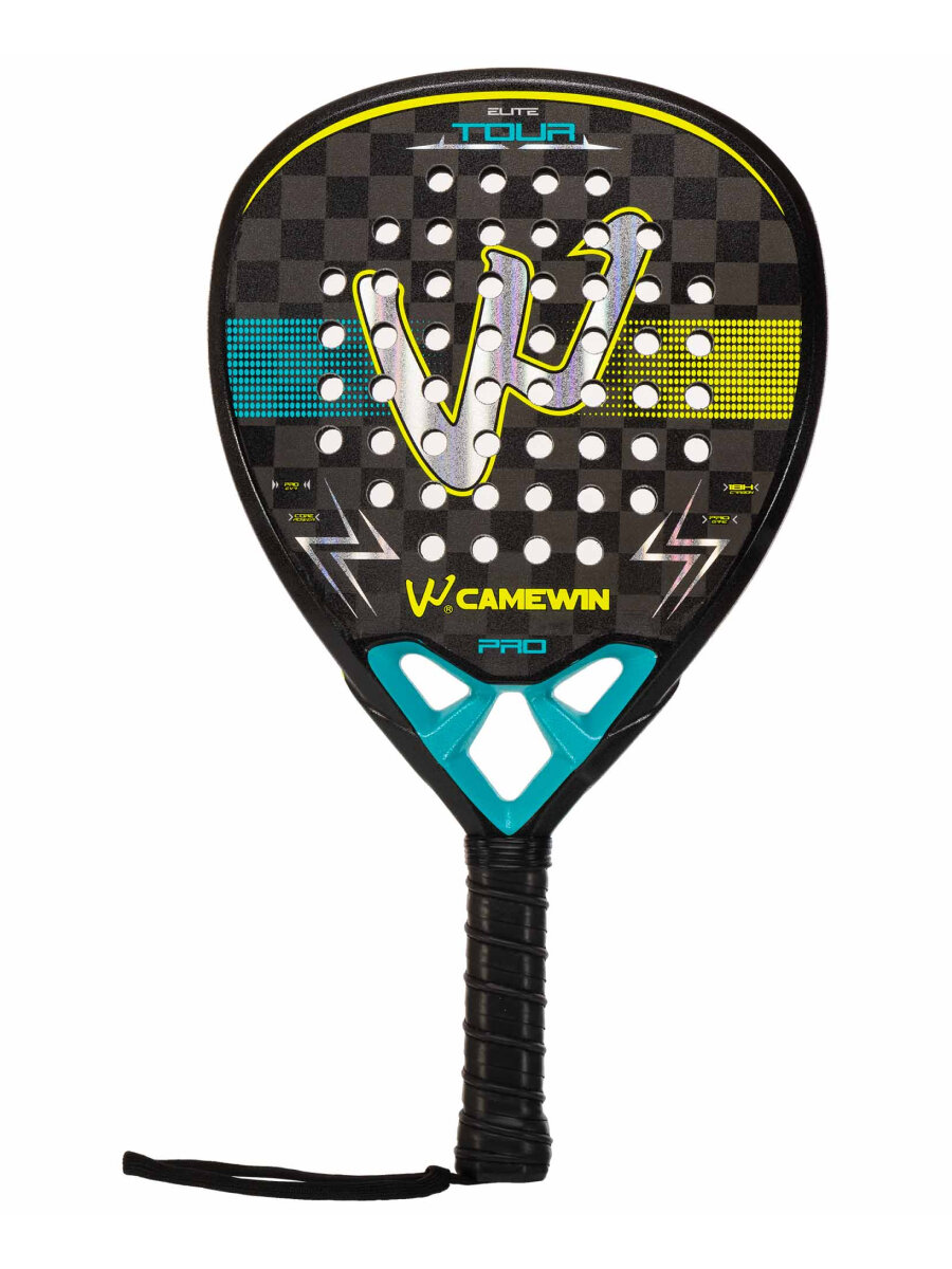 Ракетка для падел CAMEWIN Elite Tour Pro 18K Carbon, Black/Yellow