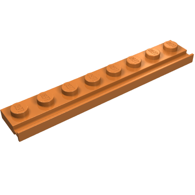 Деталь Lego 4510 Plate, Modified 1 x 8 with Door Rail